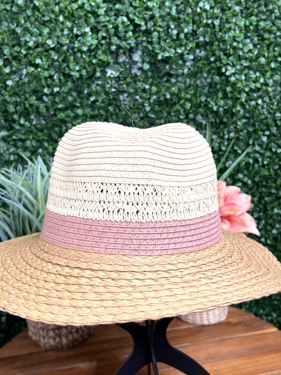 Kelly Mauve Pink Brim Straw Hat – Vianney's Closet